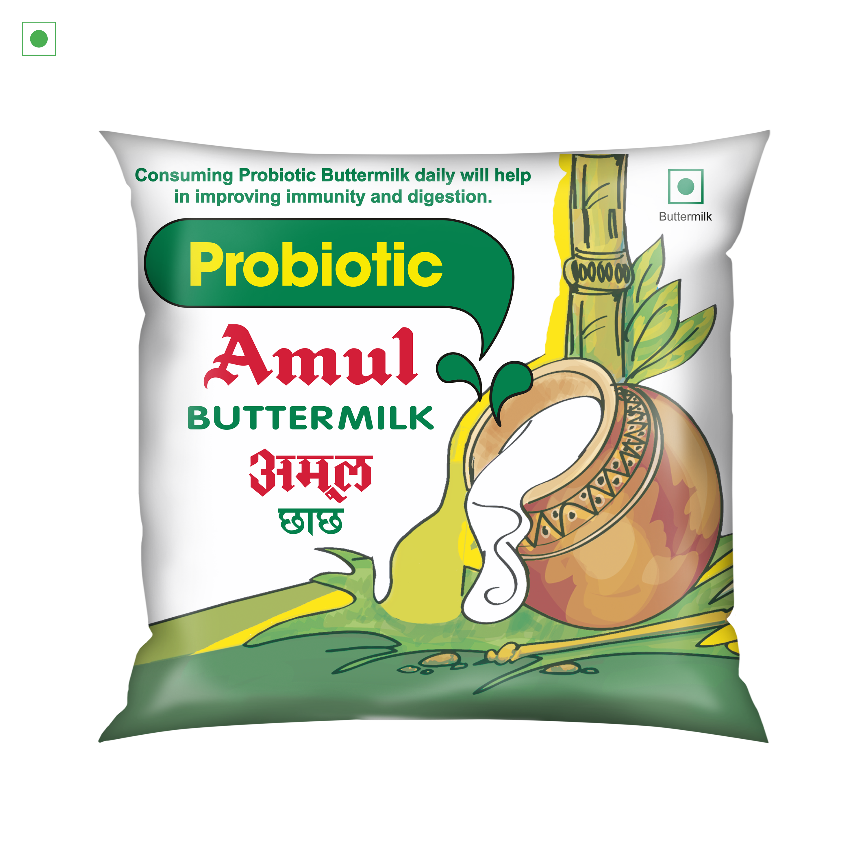 Amul Probiotic Pouch Buttermilk | Amul - The Taste Of India :: Amul ...