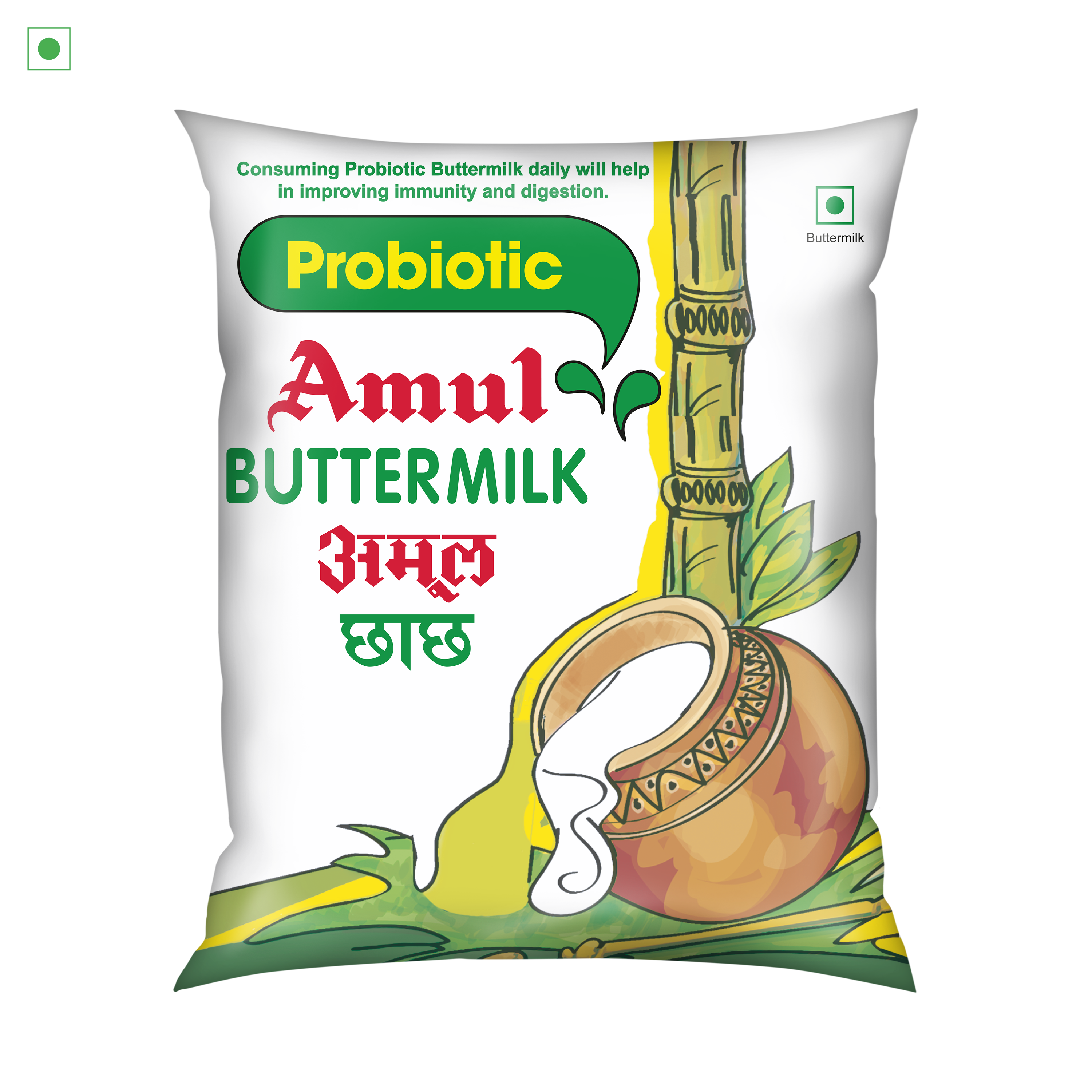 Amul Probiotic Pouch Buttermilk | Amul - The Taste Of India :: Amul ...